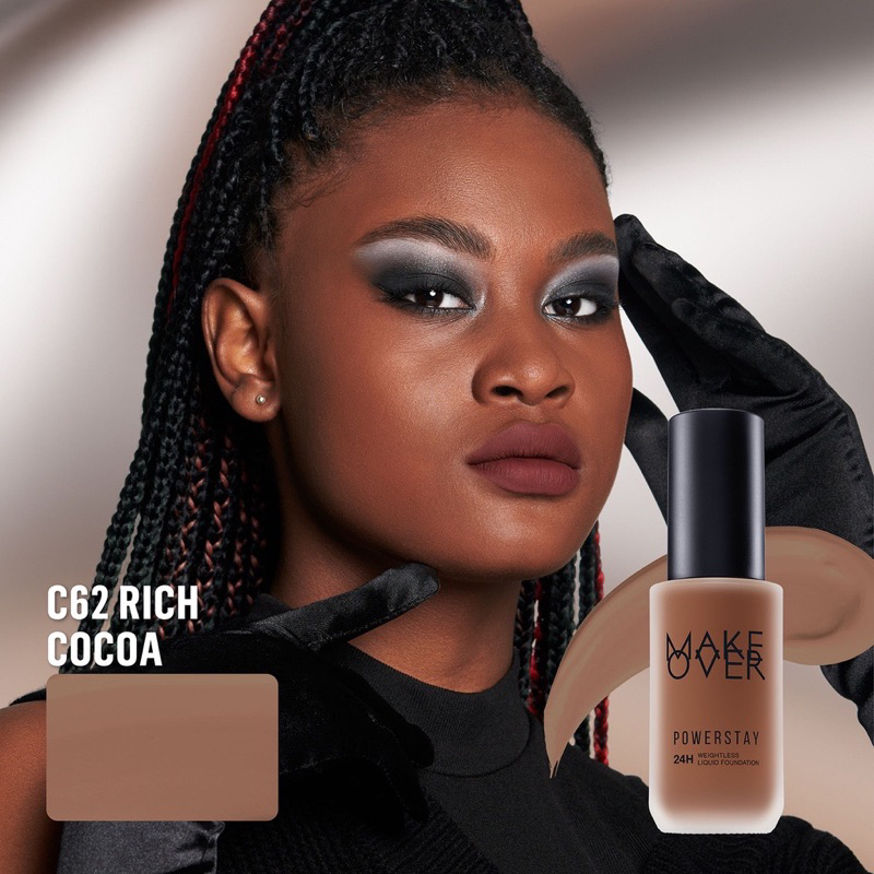 Jual Make Over Powerstay 24H Weightless Liquid Foundation | Shopee ...