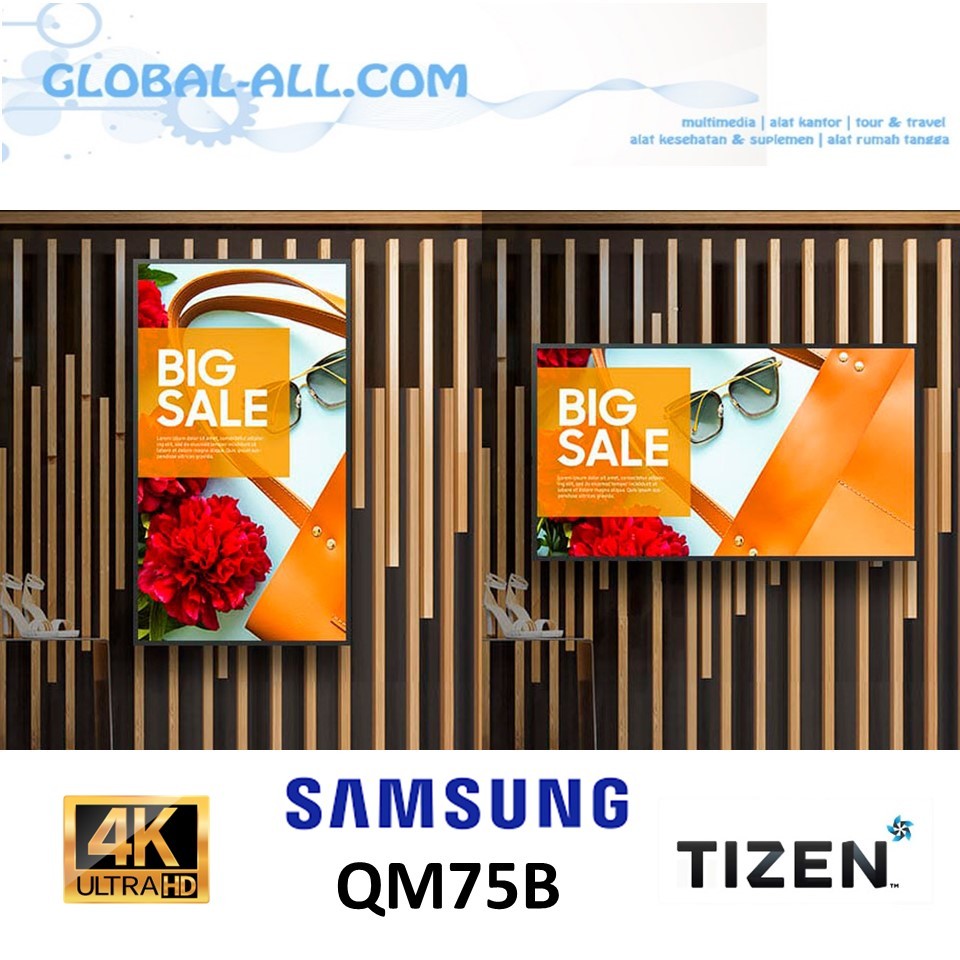 Jual SAMSUNG QM75B 75 INCH 4K DIGITAL SIGNAGE | Shopee Indonesia
