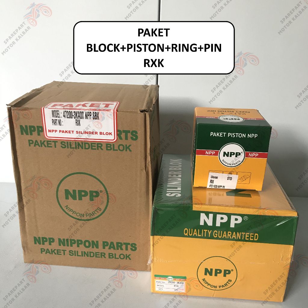 Jual Paket Silinder Blok motor RX KING ( RXK ) merek NPP | Paket ...