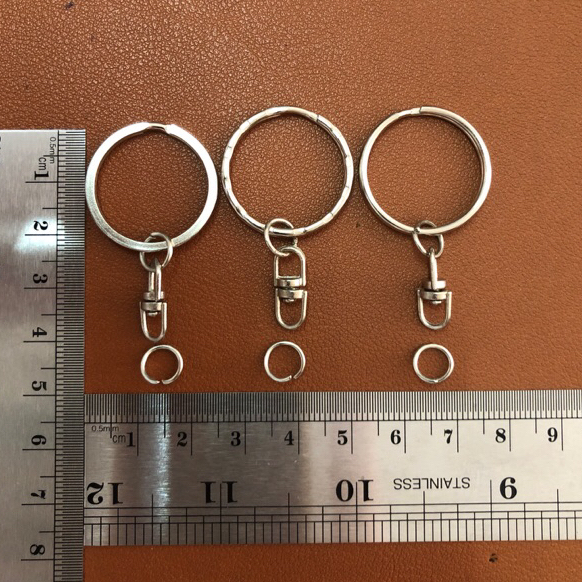 Jual ring gantungan kunci set / ring gantungan kunci ulir + ring 2,5cm ...