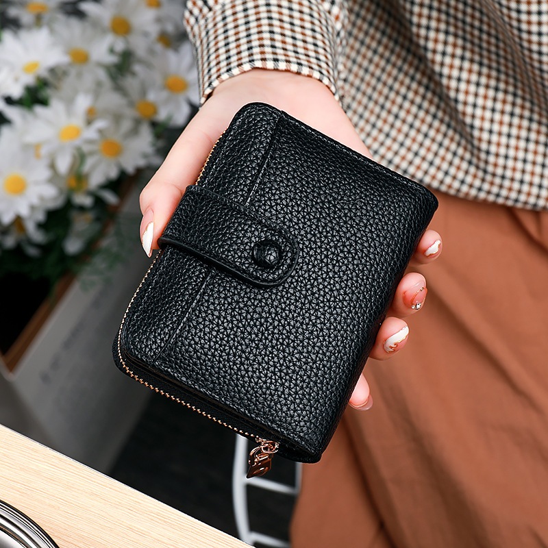 Jual DOMPET LIPAT WANITA KULIT HITAM YALENA KEKINIAN TERBARU PENDEK ...