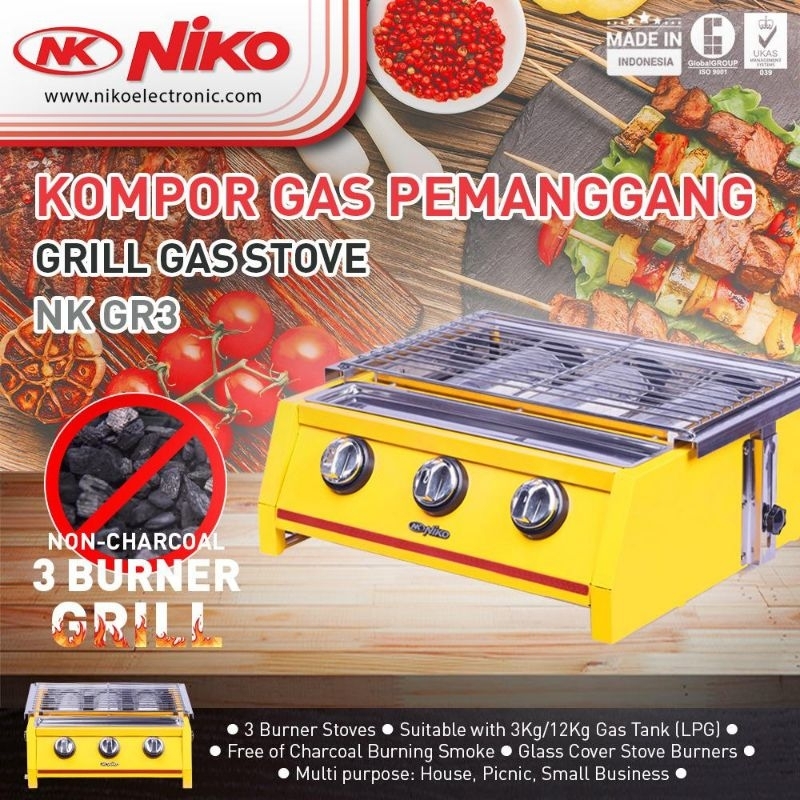 Jual GAS STOVE GRILL KOMPOR NIKO ALAT MESIN PEMANGGANG PANGGANGAN ...