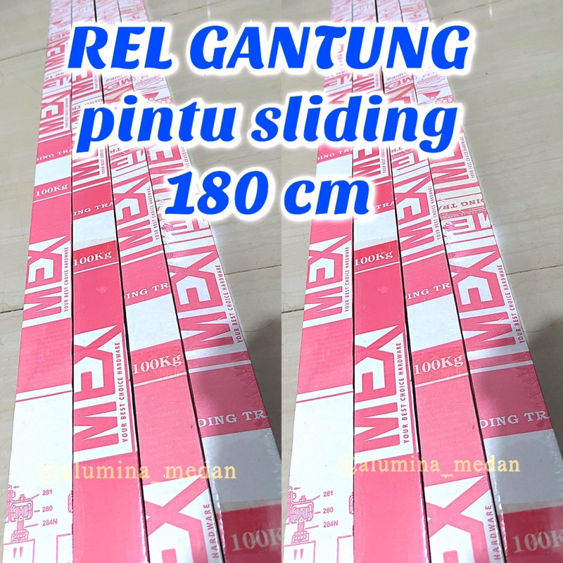 Jual Rel Gantung MEX J3 / Rel Pintu Sliding / Pintu Geser / Panjang 180 cm | Shopee Indonesia