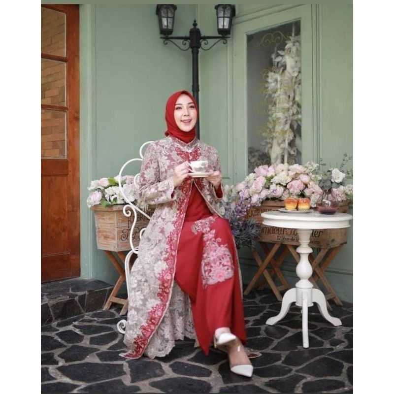 Jual Gamis Cardigan Corneli (2set) Original Butik | Shopee Indonesia