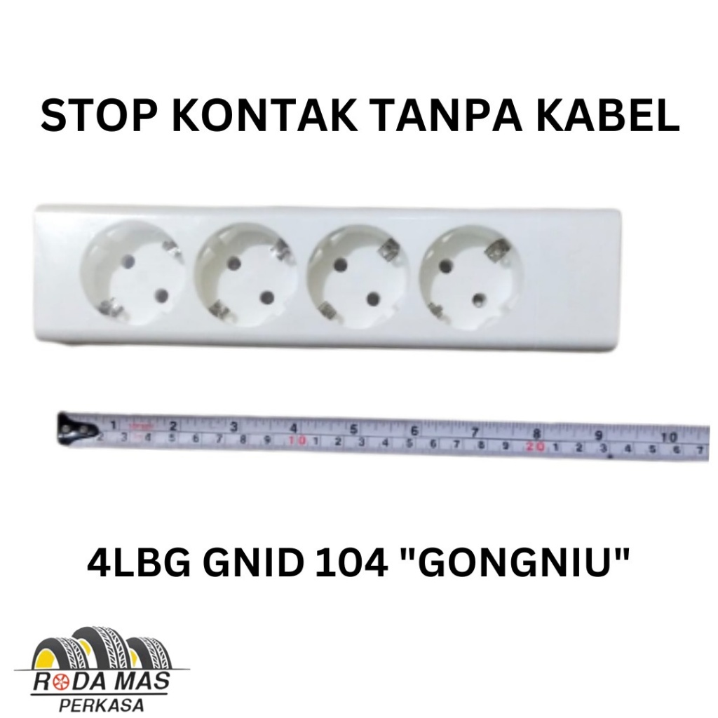 Jual Stop kontak GONGNIU uticonn 4 lubang tanpa kabel produk SNI GNID 104 RMP | Shopee Indonesia