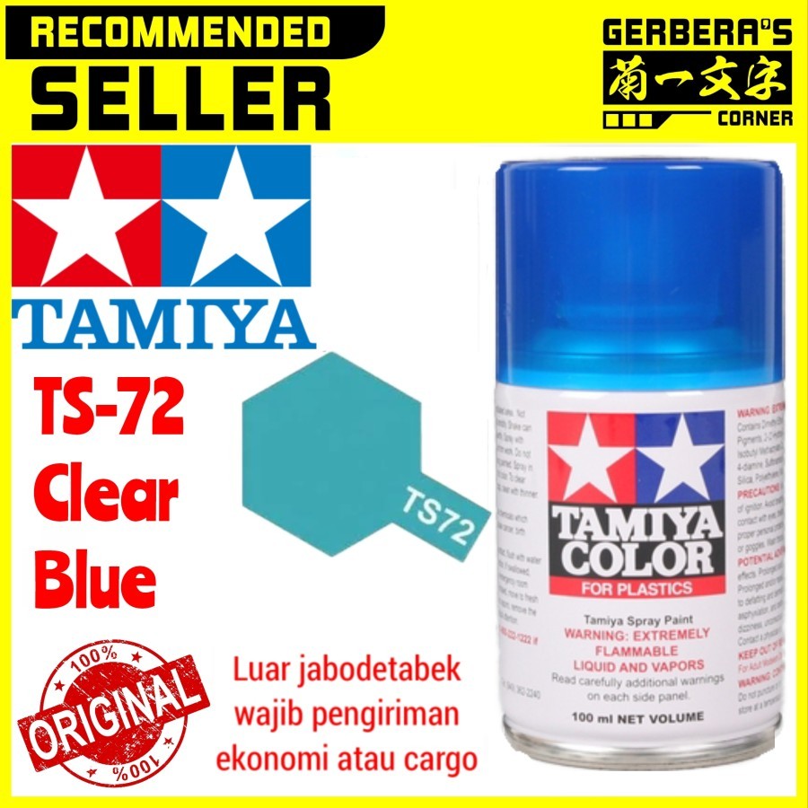 Jual Tamiya TS-72 Clear Blue 85072 Spray Can Cat Gundam Model Kit | Shopee Indonesia