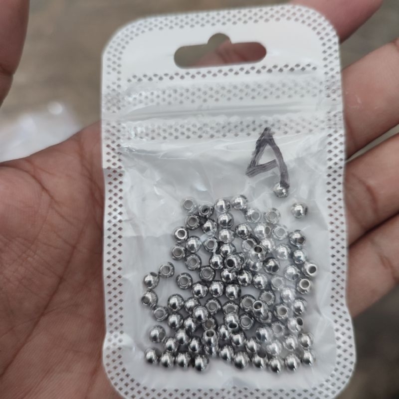 Jual METAL BLEAD SOLID DAN HOLLOW 8PCS 3MM 4MM | Shopee Indonesia