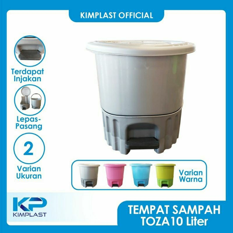 Jual Kimplas Tempat Sampah Injak 10 Liter | Shopee Indonesia