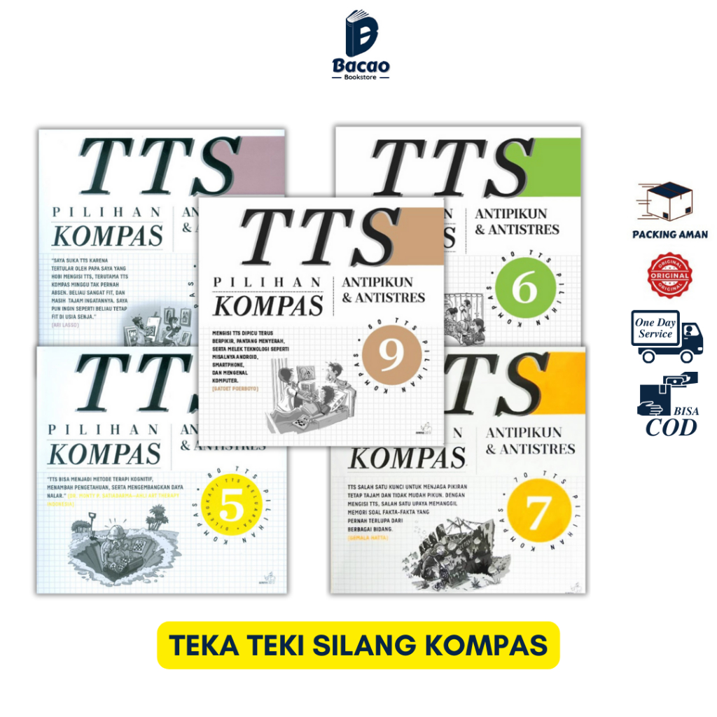 Jual Buku Teka Teki Silang TTS Pilihan Kompas - Penerbit Buku Kompas ...