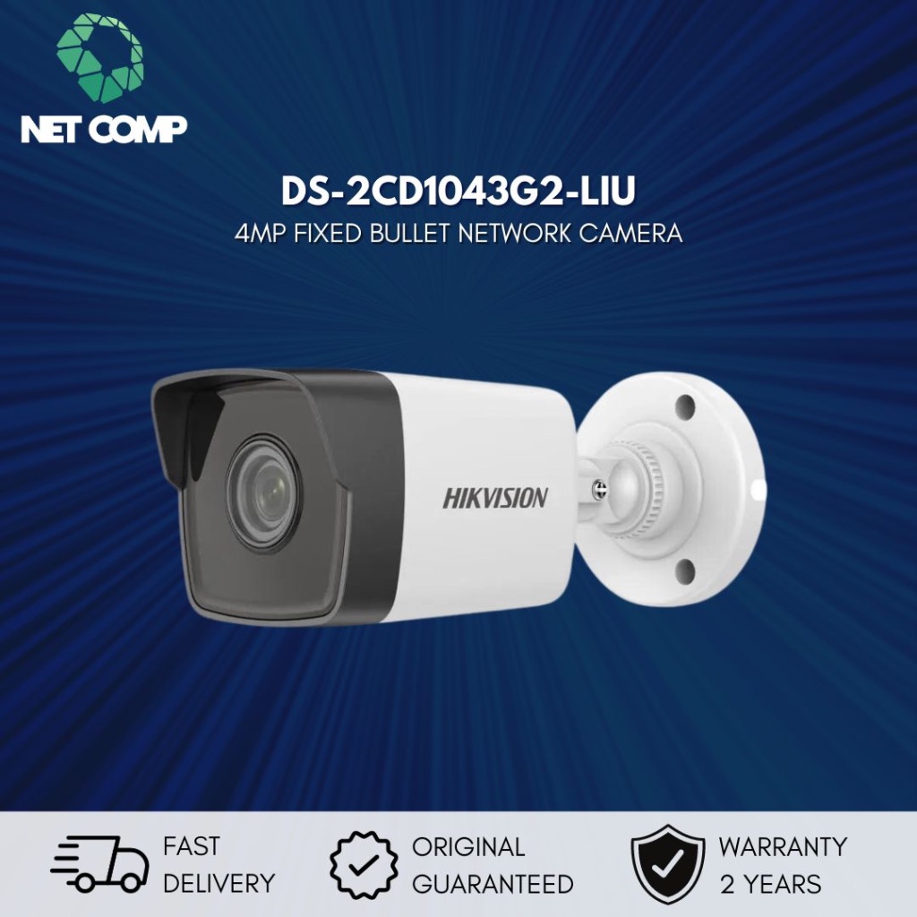 Jual HIKVISION DS-2CD1043G2-LIU 4MP SMART DUAL LIGHT FIXED BULLET CAMERA IP CAMERA 2.8MM ...