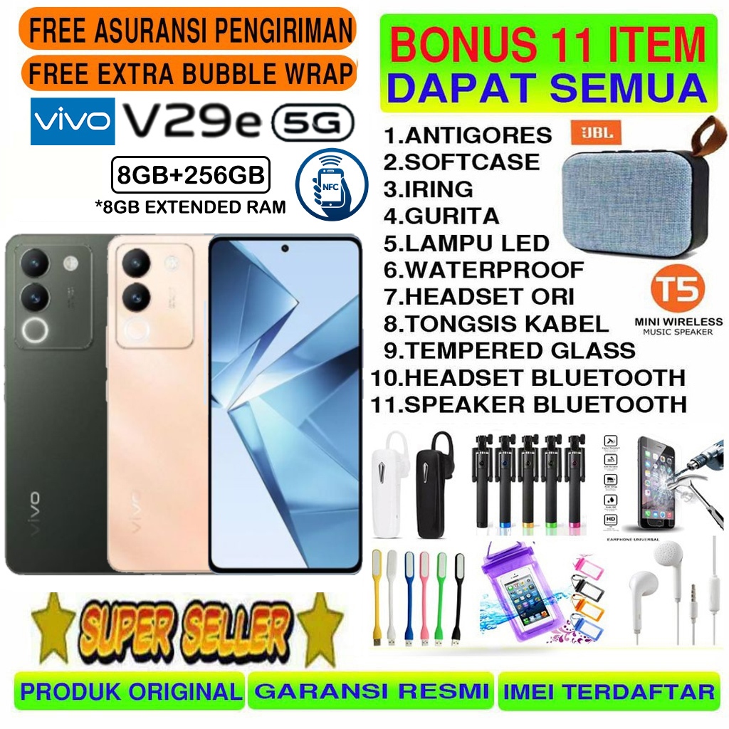 Jual VIVO V29e 5G & V27e 12/256 8/256 GB GARANSI RESMI | Shopee Indonesia