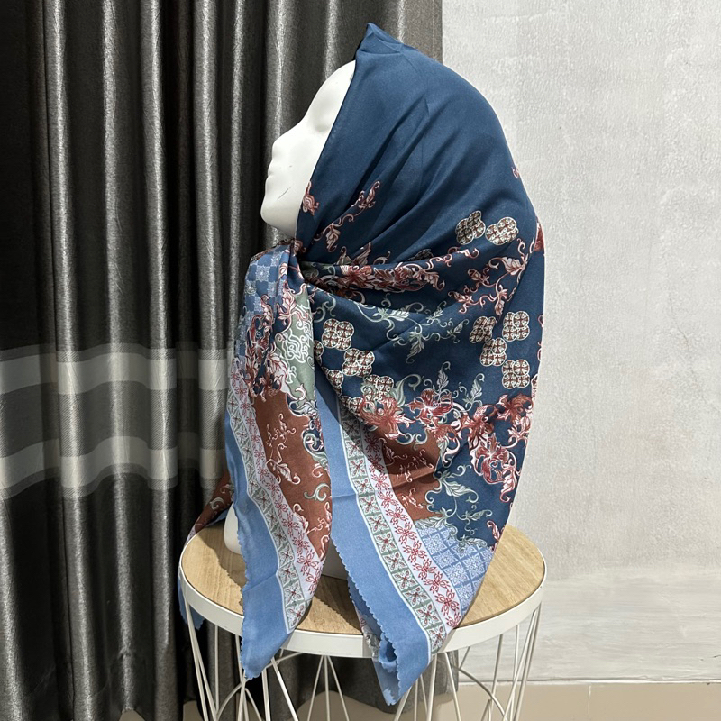 Jual BIRU KATALOG | Voal motif Jilbab motif Blue series/ Denim / Biru ...