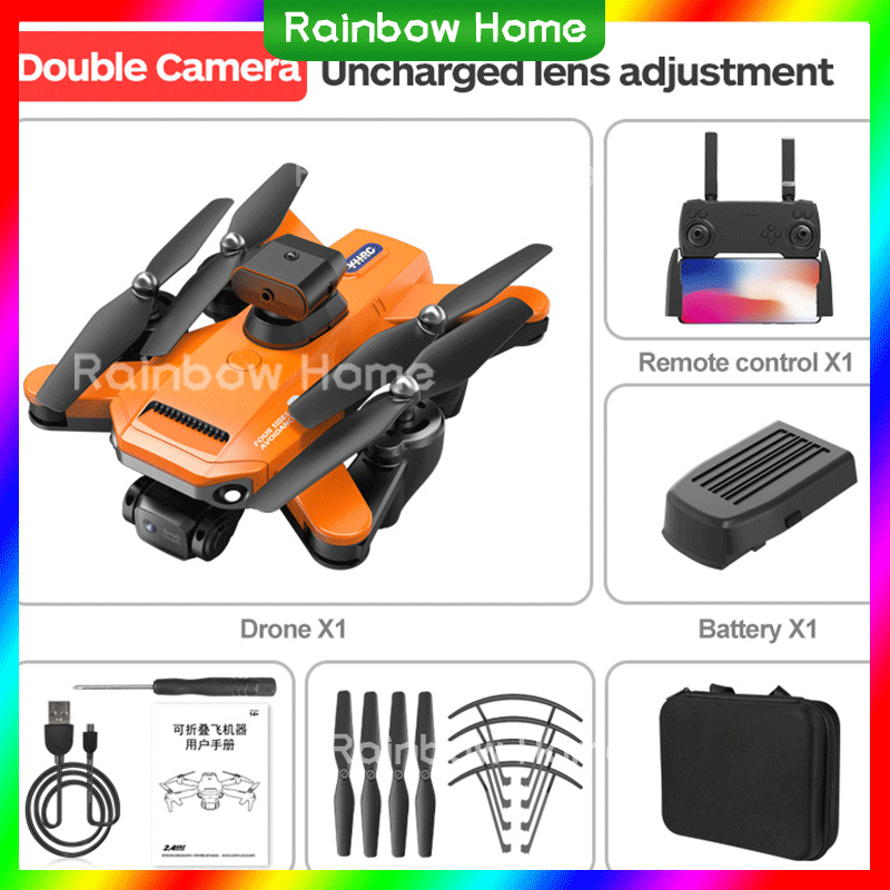 Jual Rainbow Home drone p9 definisi tinggi 8K kamera drone fotografi udara, dapat dilipat 6 ...