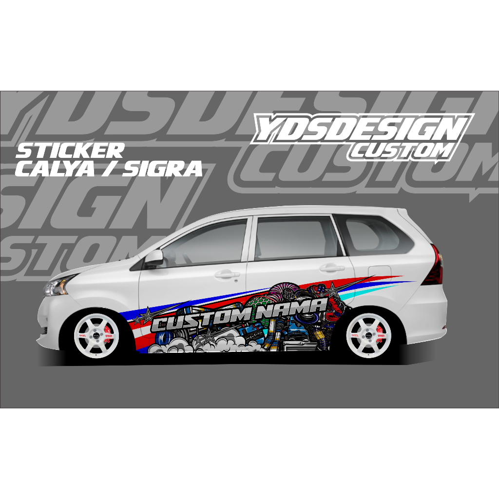 Jual STICKER NEW LIVERY XENIA,AVANZA,JAZZ / STKER MOBIL CALYA SIGRA ...