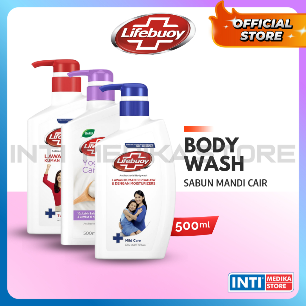 Jual LIFEBUOY - Body Wash Sabun Mandi Cair PUMP 500ml | Sabun Cair ...