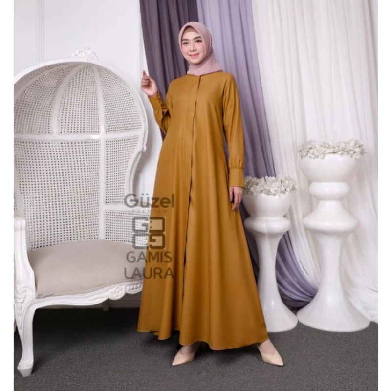 Jual Gamis Madina Laura Kualitas Premium Katun Toyobo Elegant | Shopee ...