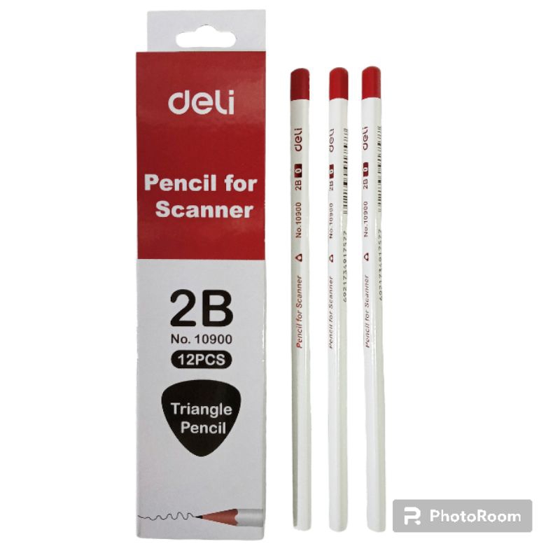 Jual Pensil 2B DELI Segitiga 1pak isi 12 pcs | Shopee Indonesia