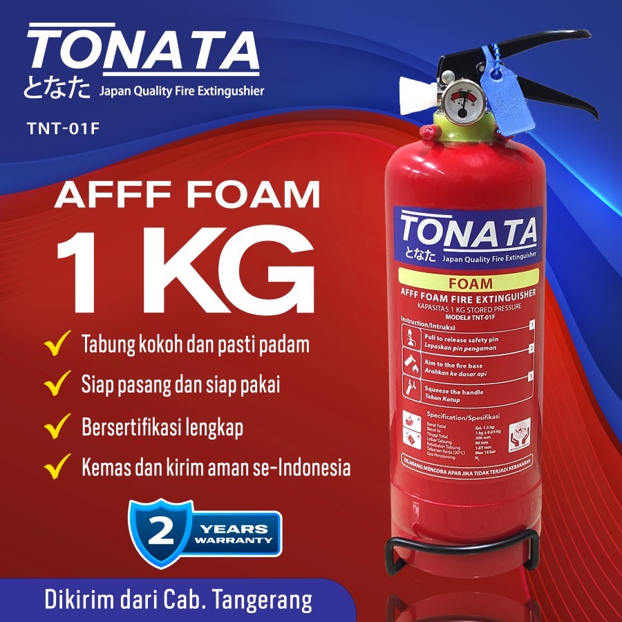 Jual APAR 1KG TONATA / FOAM 1 KG / Set Komplit | Shopee Indonesia