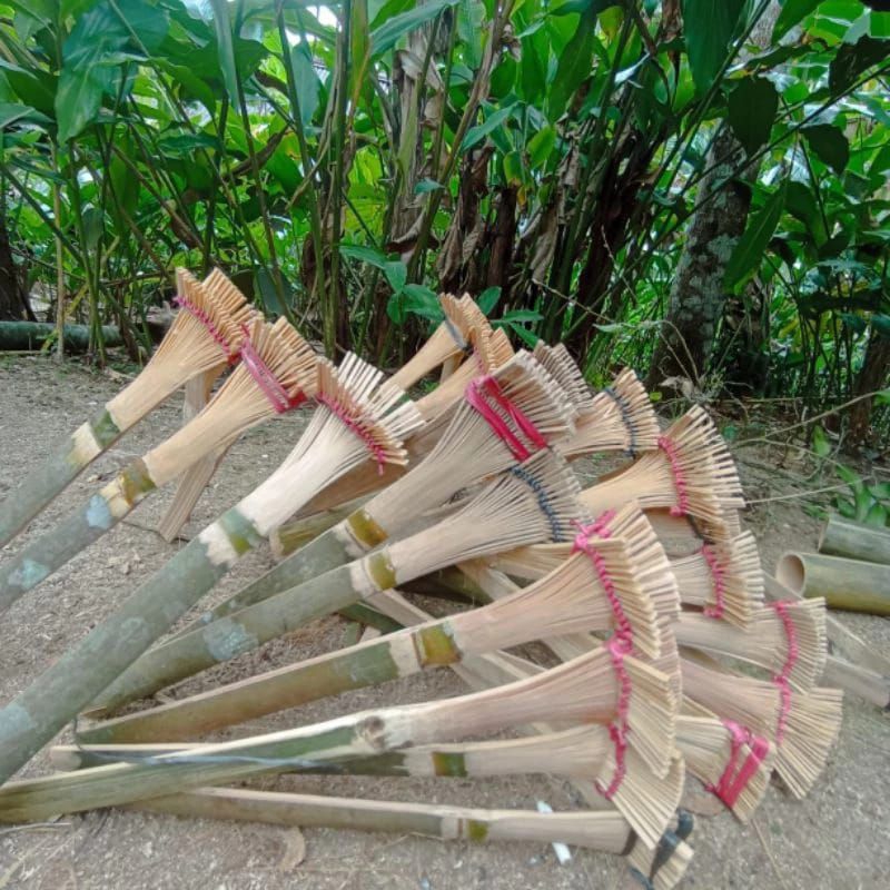 Jual Capitan sampah bambu asli 70 cm | Shopee Indonesia