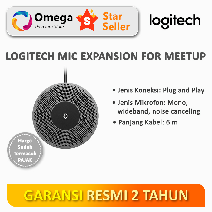 Jual Logitech Expansion Mic for MeetUp Conference Cam | Shopee Indonesia