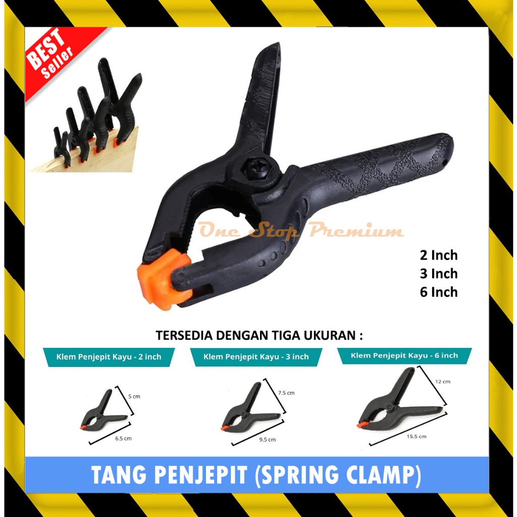 Jual ALAT ADJUSTABLE WOOD SPRING CLAMP KLEM PEGAS KLIP TANG NYLON ABS ...