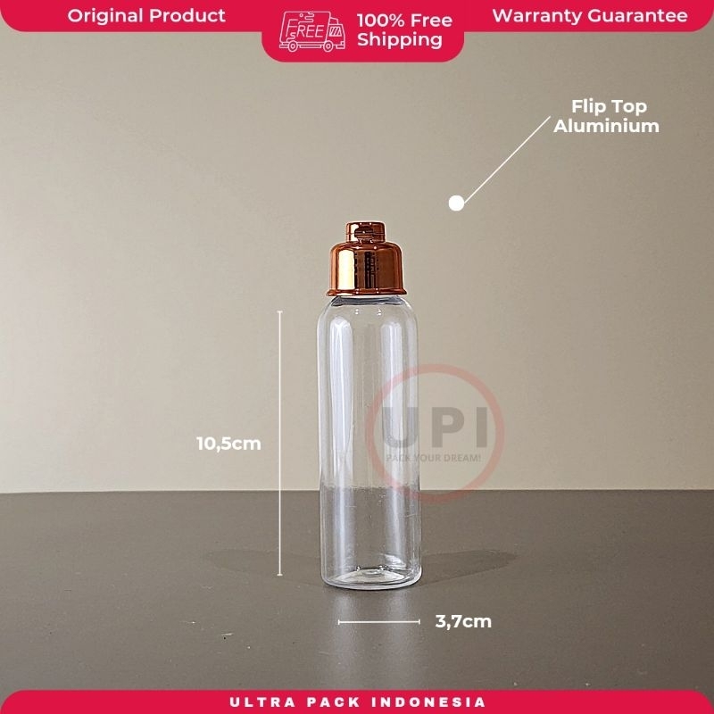 Jual KEMASAN BOTOL FLIPTOP ISI ULANG - BOTOL PET BR 100ML CLEAR + FLIP TOP ALUMINIUM | Shopee ...