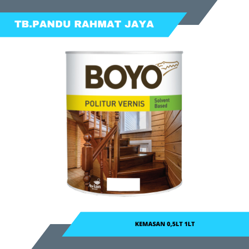 Jual Politur Kayu Boyo Politur Vernis Solvent Based 0,5lt Semua Warna ...