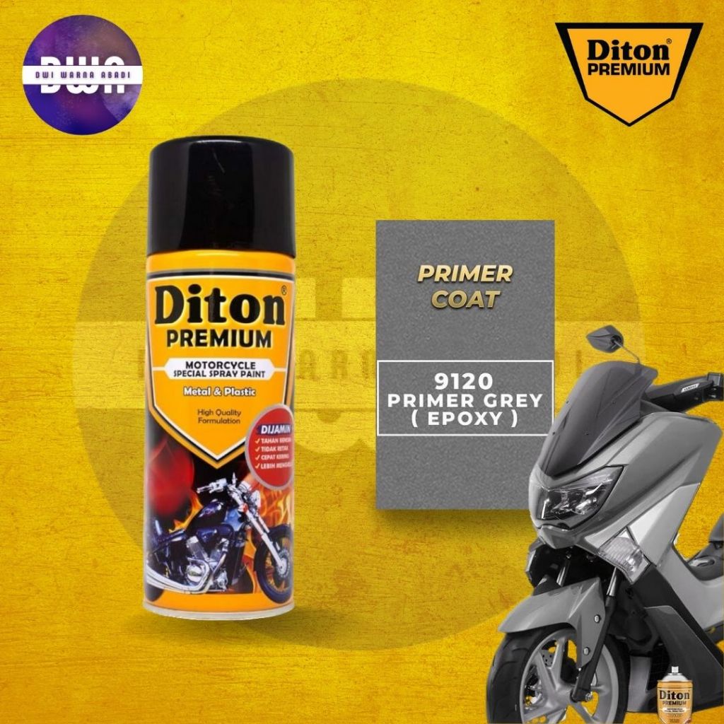 Jual Cat Semprot 9120 Epoxy Primer Grey 400cc Diton Premium Pylox ...