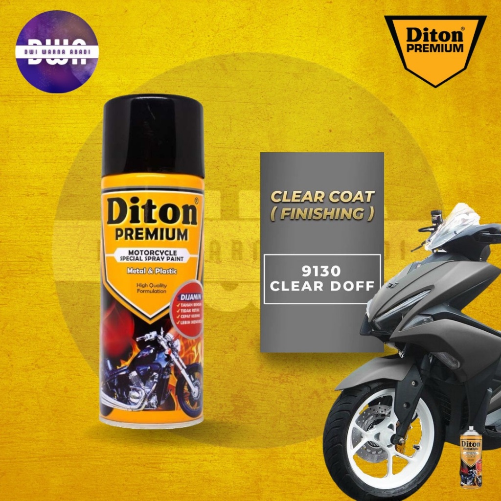 Jual Cat Semprot 9130 Clear Coat Doff 400cc Diton Premium Pylox ...