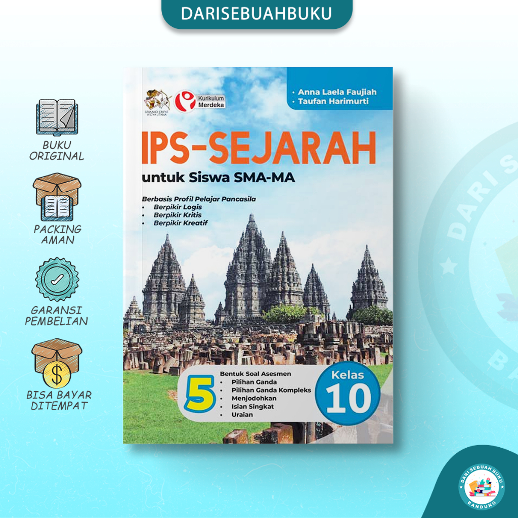 Jual Buku IPS - SEJARAH SMA/MA Kelas 10 - SEWU - Kurikulum MERDEKA - Buku Paket Pelajaran ...