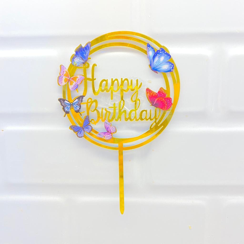 Jual TOPPER HAPPY BIRTHDAY / HAPPY ANNIVERSARY / TUSUKAN KUE TART ULANG ...