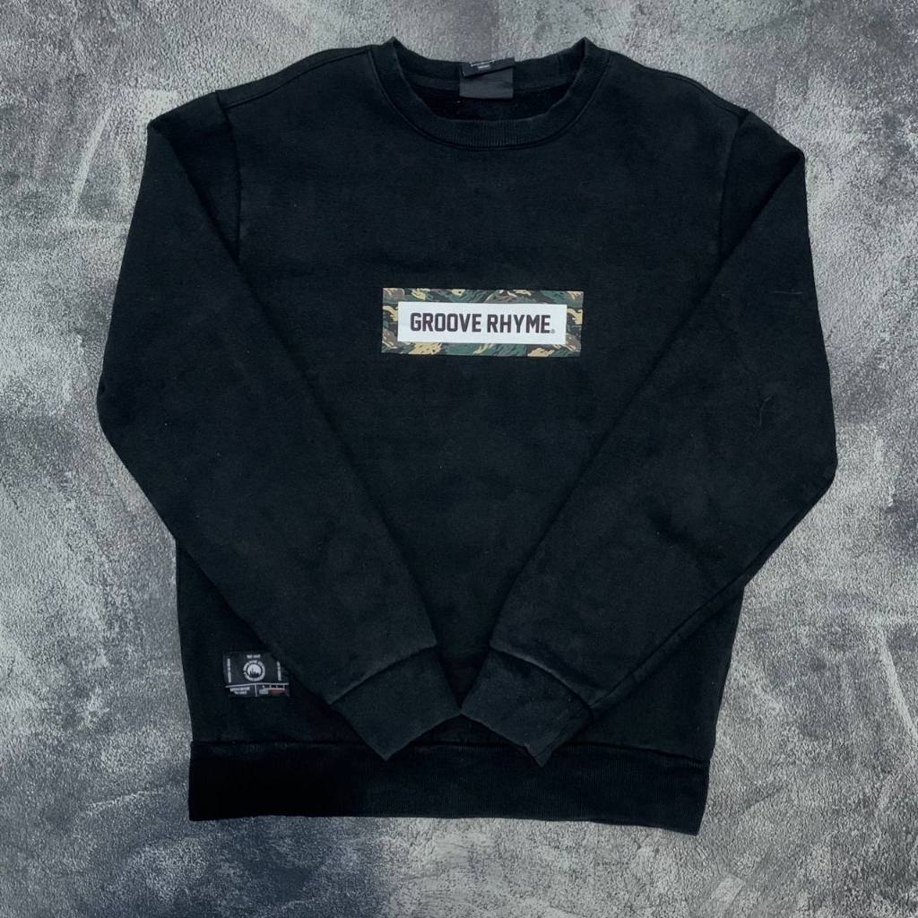 Jual Crewneck Groove Rhyme Box Logo Black Branded Original Second ...