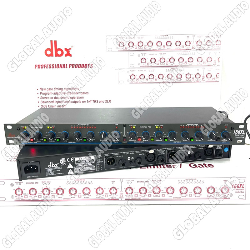 Jual Compressor Limiter DBX 166XL Grade A COMPRESSOR dbx 166 xl ...