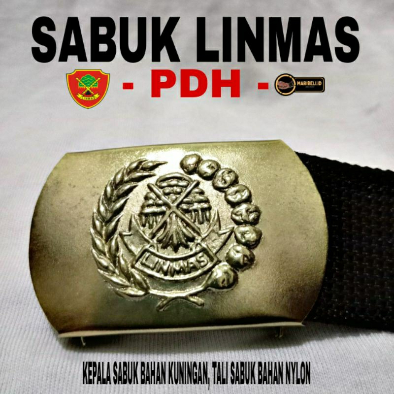 Jual SABUK IKAT PINGGANG LINMAS PDH BAHAN KUNINGAN | Shopee Indonesia
