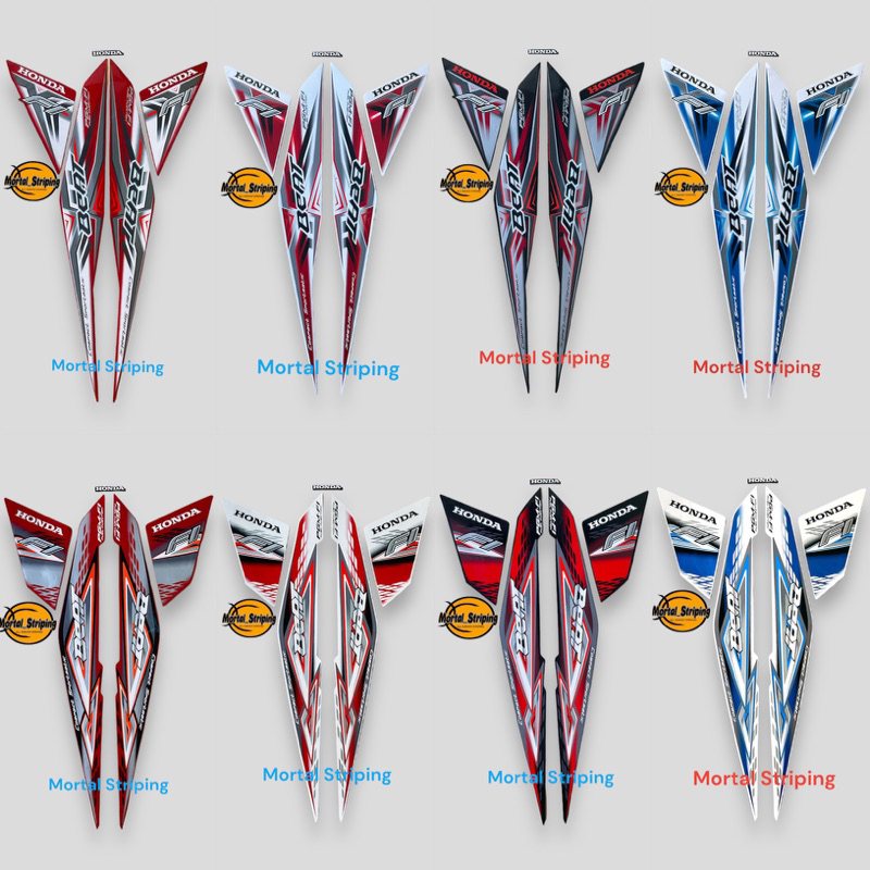 Jual STIKER STRIPING LIS LES POLET BODI MOTOR HONDA BEAT FI 2014 2015 ...