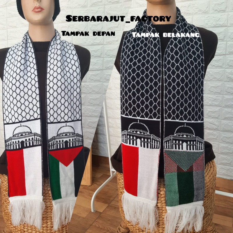 Jual Syal Palestina / Syal Palestina Rajut/Syal Palestina Premium ...