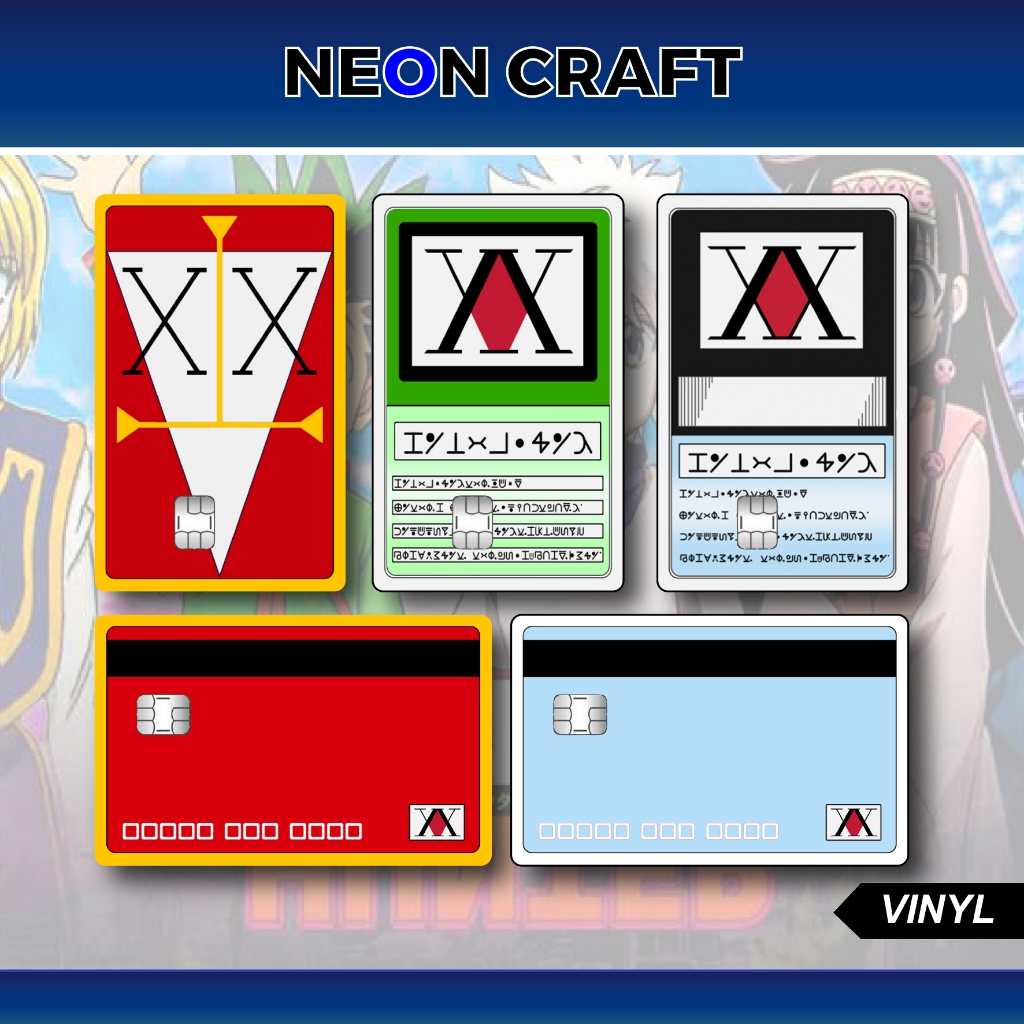 Jual HUNTER X HUNTER Stiker Kartu Atm Garskin Skin Card Atm Anime HXH ...