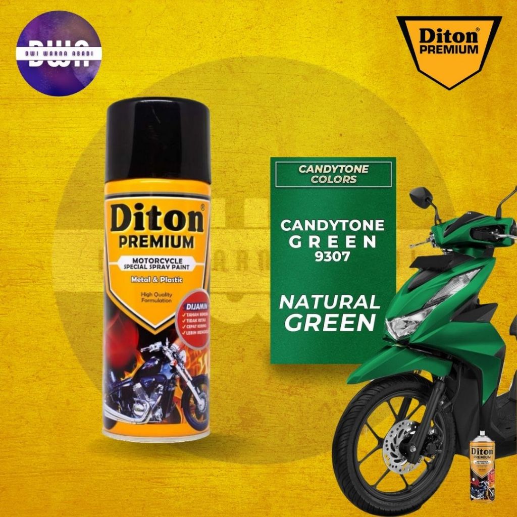 Jual Cat Semprot 9307 Candytone Green 400cc Diton Premium Pylox ...