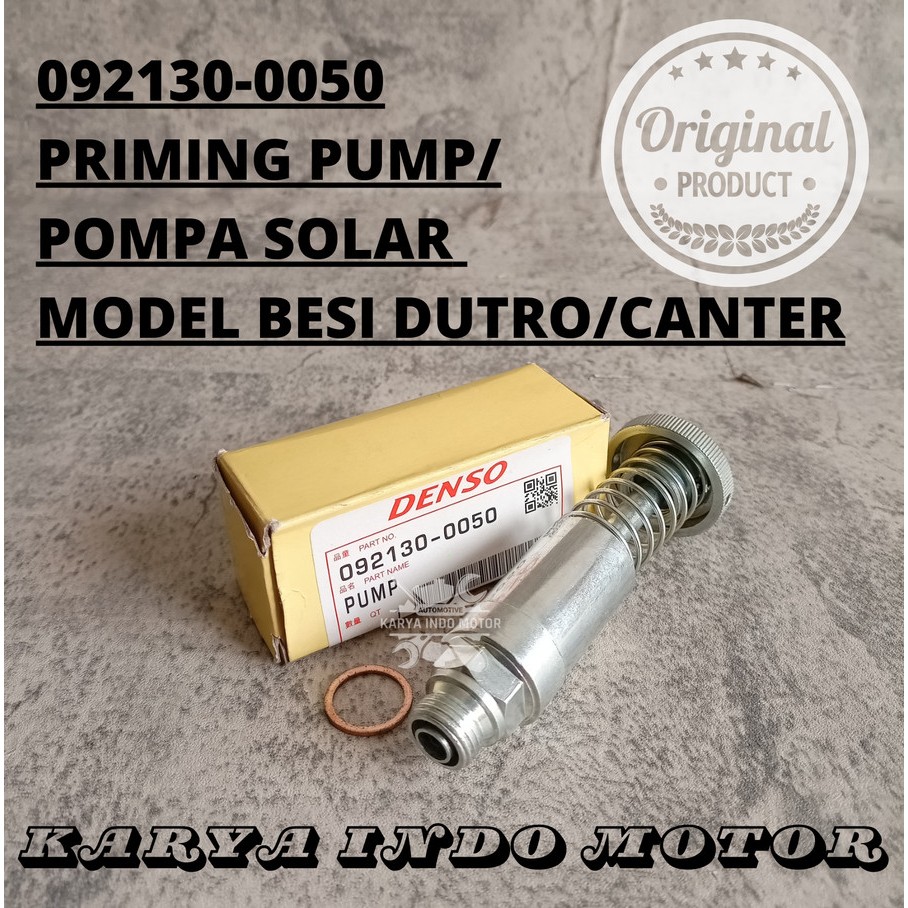 Jual HAND PRIMING PUMP POMPA SOLAR BESI DENSO 092130-0050 | Shopee Indonesia
