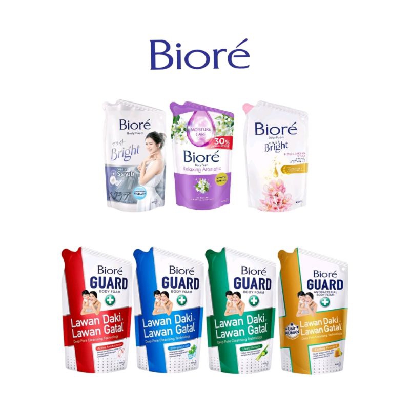 Jual Kao BIORE Body Foam Refill 400ml / Biore Body Wash Refill 450ml | Shopee Indonesia