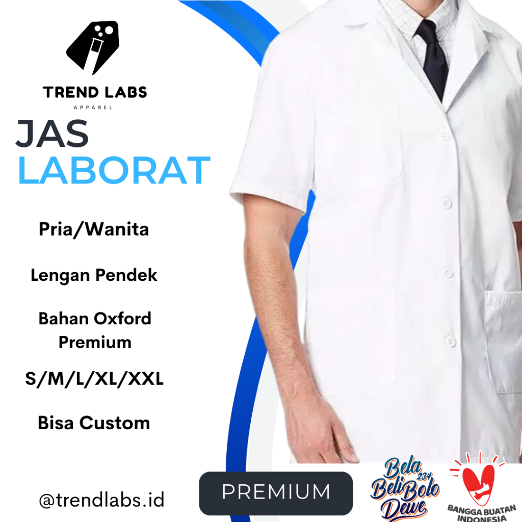 Jual JAS LAB JAS LABORATORIUM PAKAIAN LABORAT - LENGAN PENDEK | Shopee ...