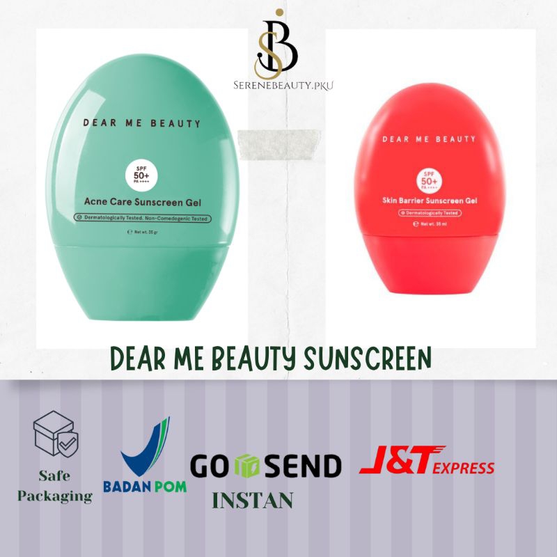 Jual Dear Me Beauty Skin Barrier Sunscreen Gel SPF 50 PA++++35ml/Acne ...
