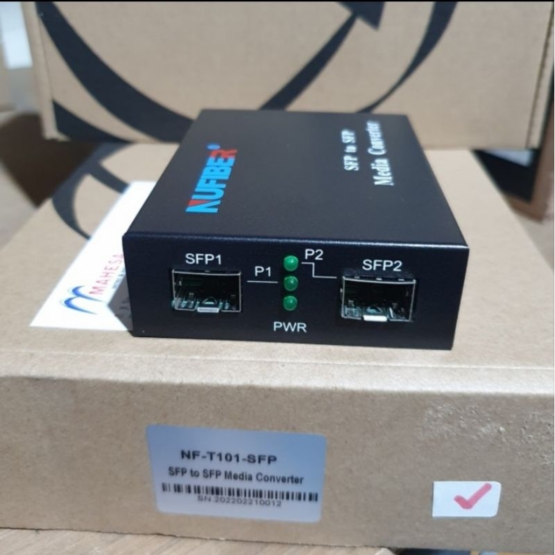 Jual Nufiber NF-T101 2SFP Fiber Optic Switch Media Converter 2x SFP ...
