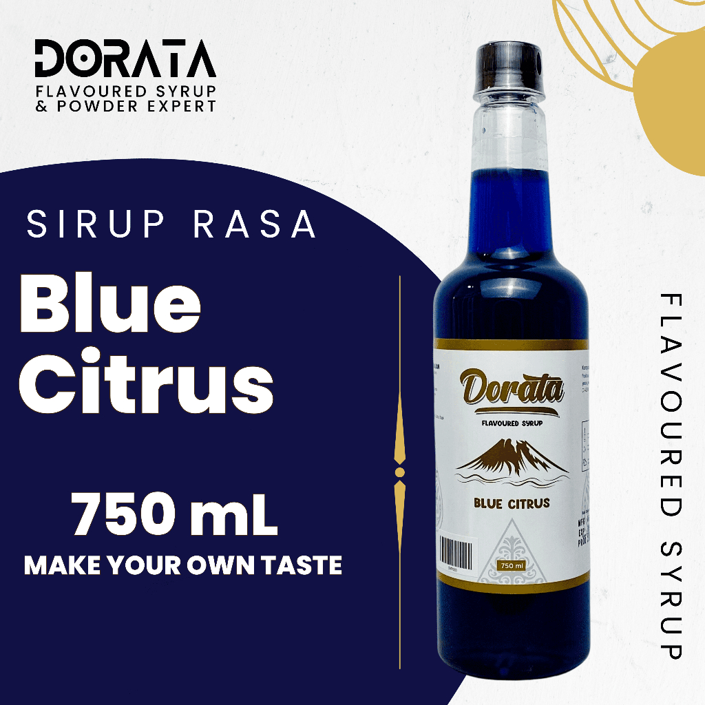 Jual Syrup Blue Citrus Dorata 750 ml - Sirup Dorata Rasa Blue Citrus ...