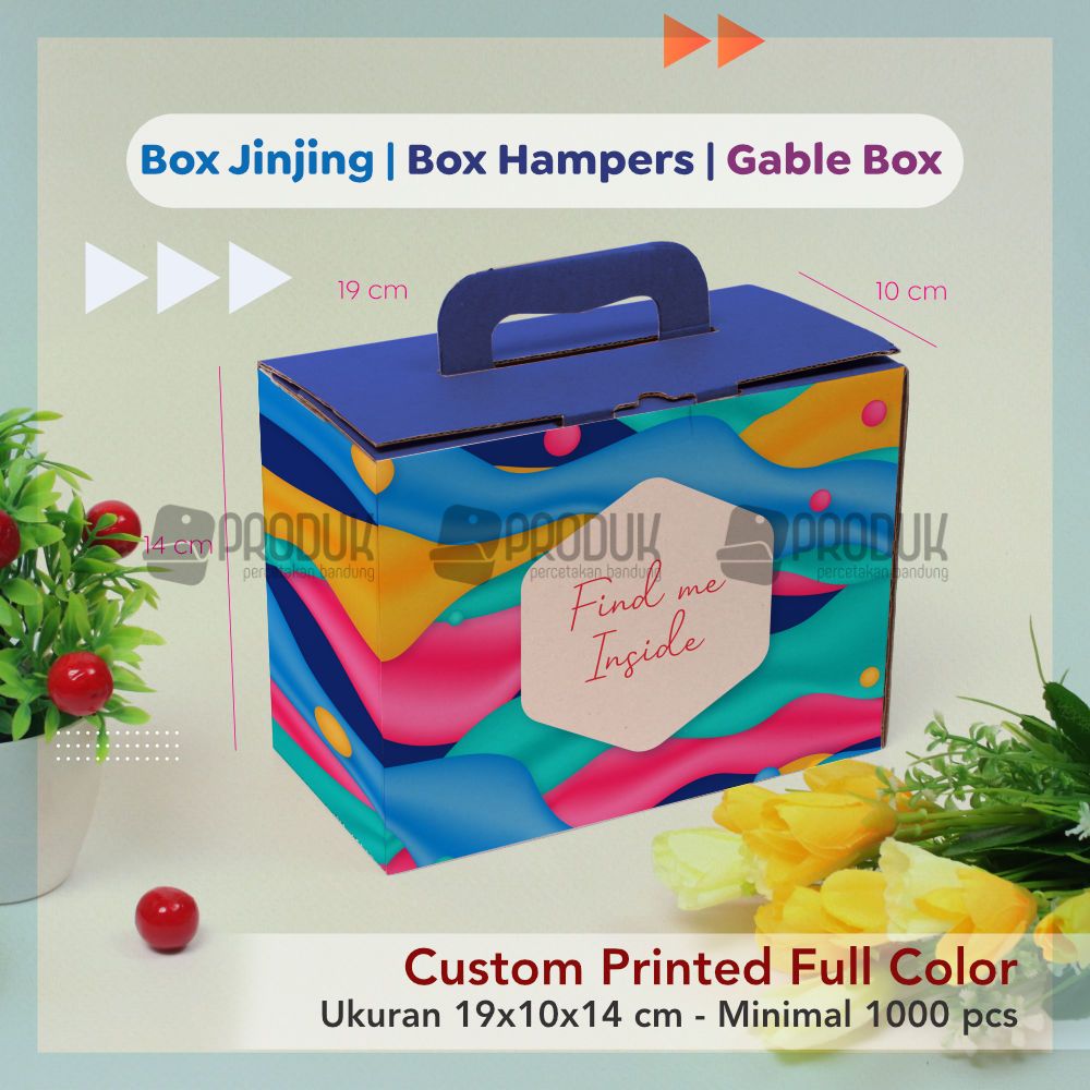 Jual Cetak Box Jinjing 19x10x14 cm FULL COLOR Free Custom Desain/Logo ...