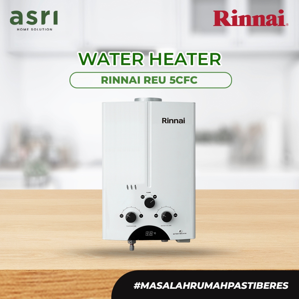 Jual PEMANAS AIR WATER HEATER RINNAI REU-5CFC | Shopee Indonesia