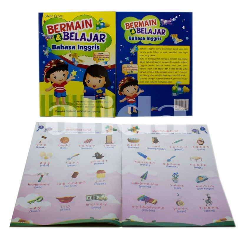Jual Buku belajar bahasa Inggris mengenal angka huruf hewan - Buku Anak PAUD TK SD | Shopee ...