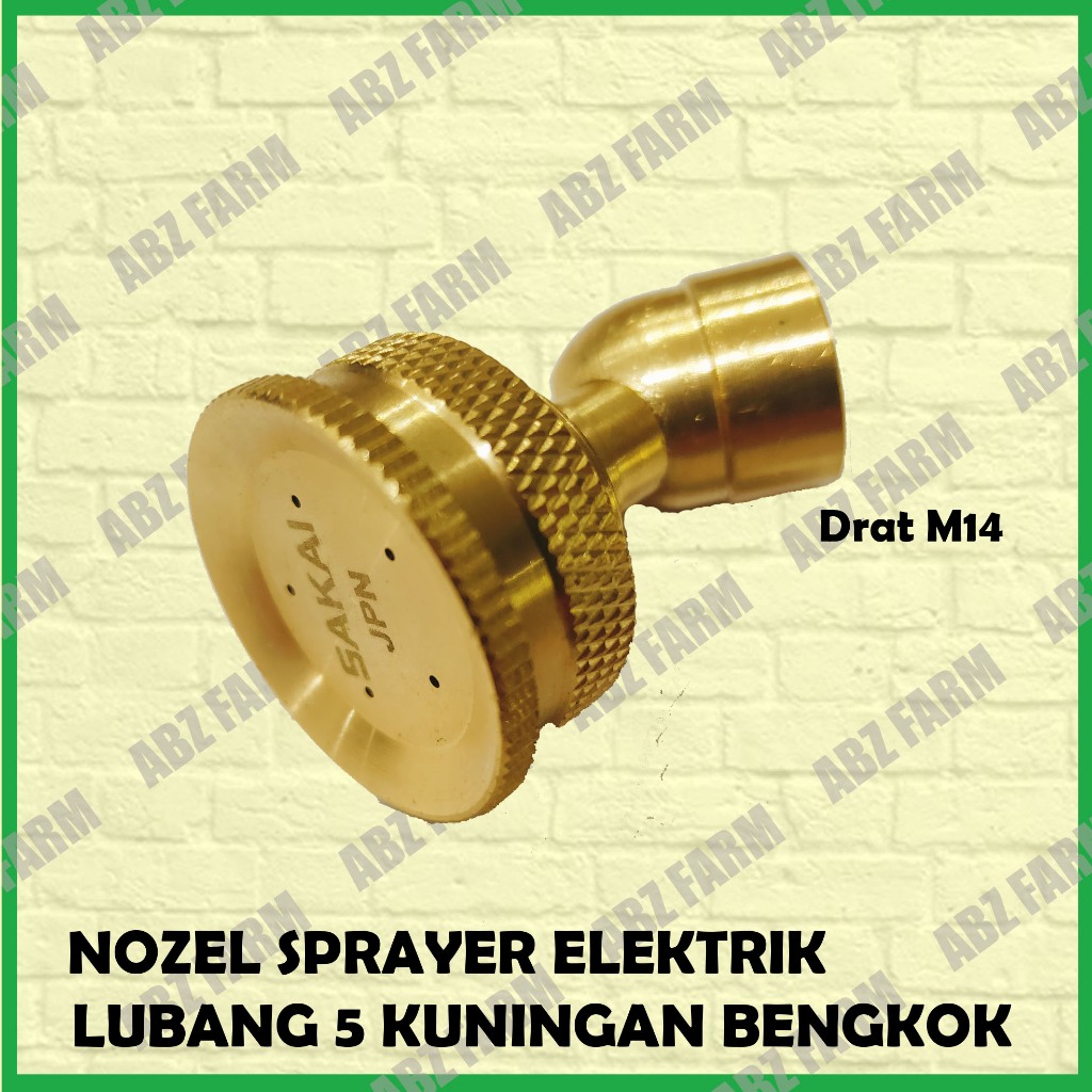 Jual Nozel Spuyer Sprayer Tangki Elektrik Lubang 5 Kuningan Bengkok ...
