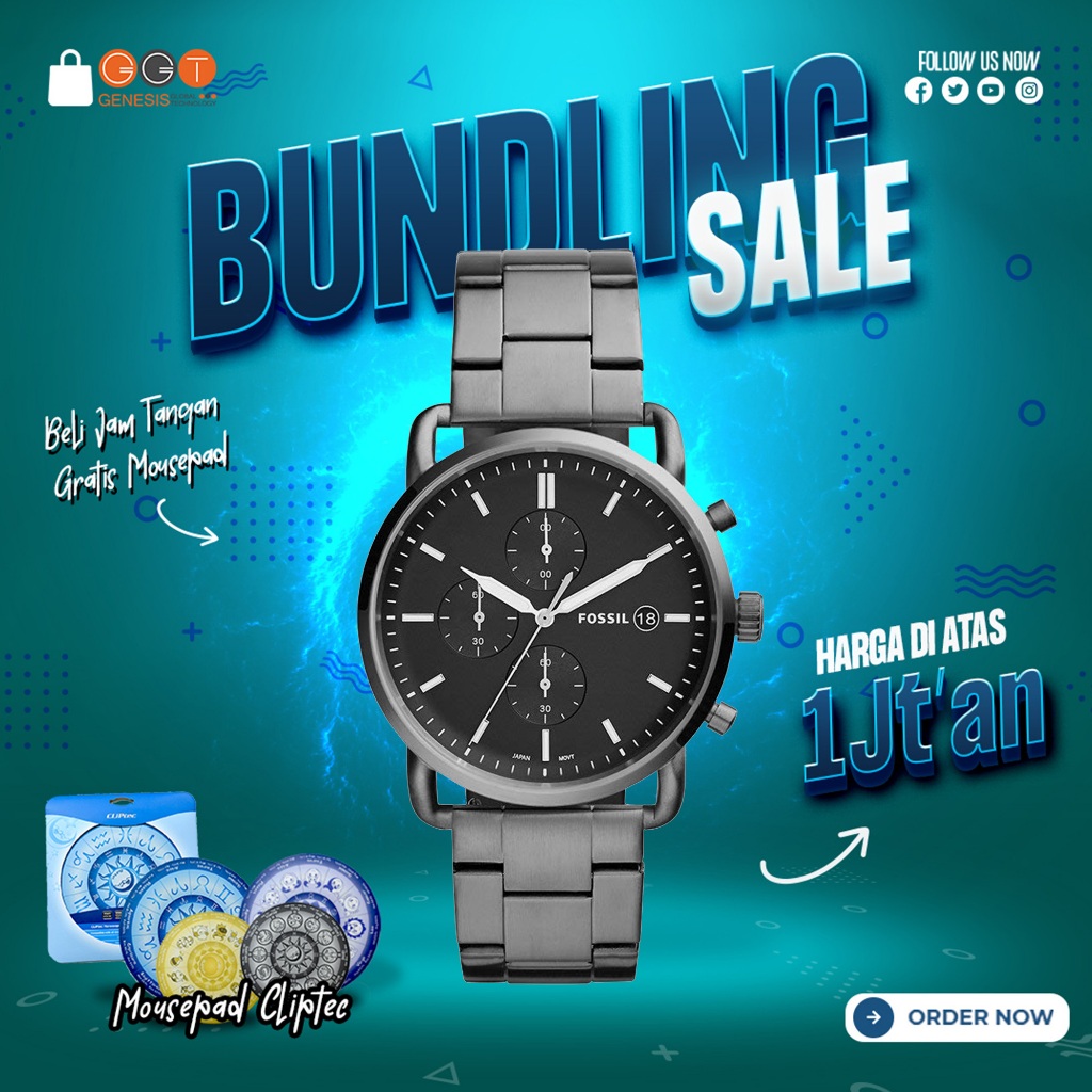 Jual [DAPATKAN HADIAH!] Jam Tangan Pria Fossil FS5400 The Commuter ...