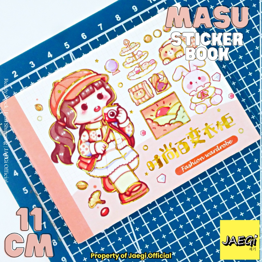 Jual JAEGi - Mini Note Book Sticker Masu Fashion Edition 20 Lembar ...